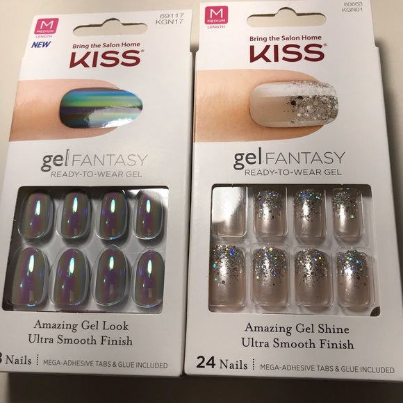 Kiss | Accessories | Kiss Nails Gel Fantasy 2 Sets 28 Nails In Each ...